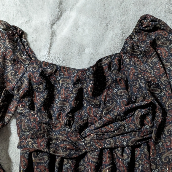 O.P.T. | Dresses | Nwt Opt One Pretty Time Paisley Dress Chiffon Small ...